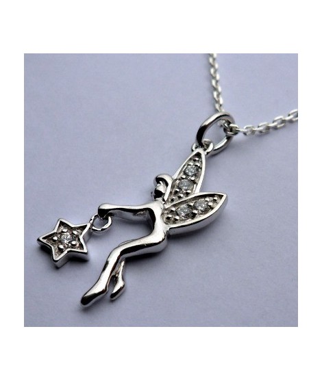 Collier Fée Etoile Argent