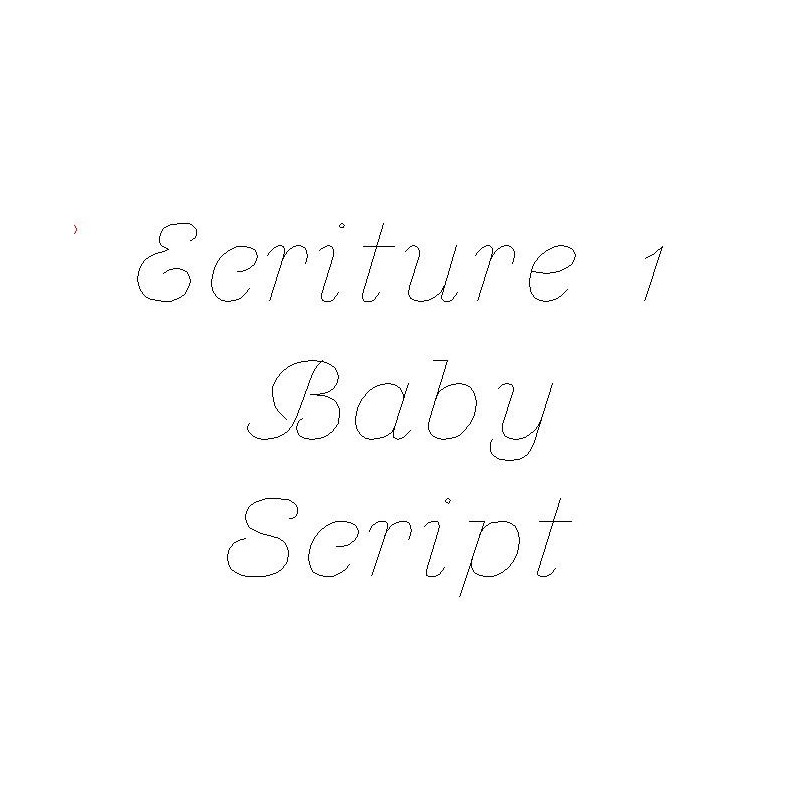 Gravure Baby Script - Meli Melow