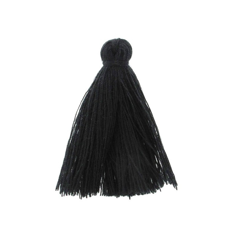Pompon 27 mm noir - Meli Melow