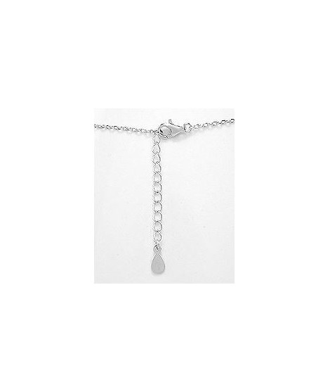 Collier barre à graver en argent 925/000