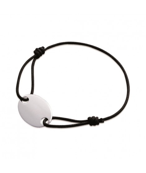 Bracelet Noa ovale en argent ou plaqué or avec gravure